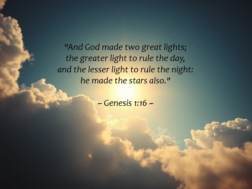 The Creation of the Sun, Moon, and Stars: On Day 1 or Day 4? – The Way ...