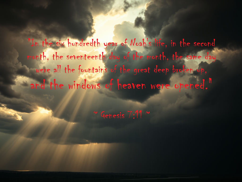 Genesis 7:11 – “Windows of Heaven” Opened – The Way of Truth