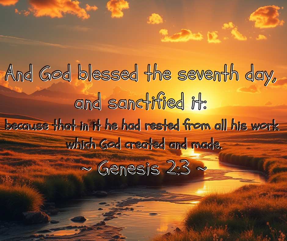 The Sanctification of Time: God’s Blessing on the Seventh Day – The Way ...